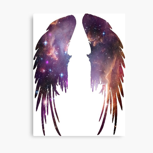 "Angel Pink Galaxy Wings" Canvas Print for Sale by iSharnie | Redbubble