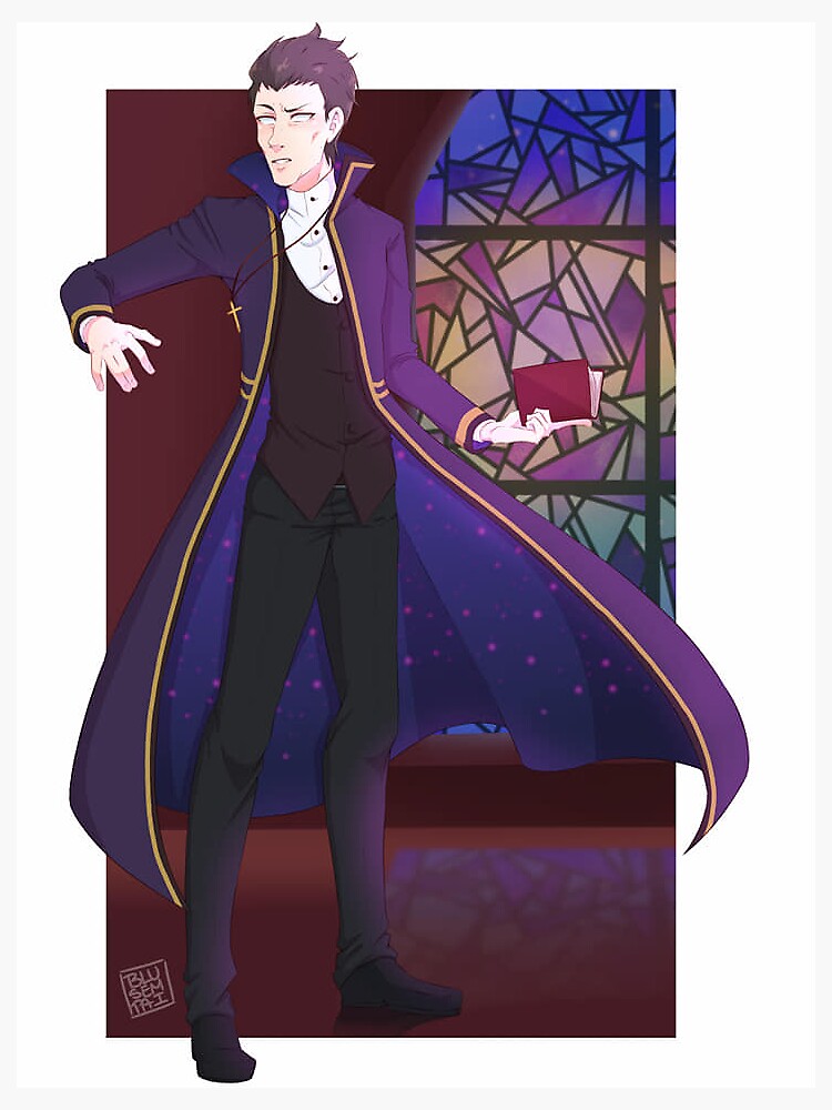 "Abraham Gray- Angles of Death" Sticker by BluSempai | Redbubble