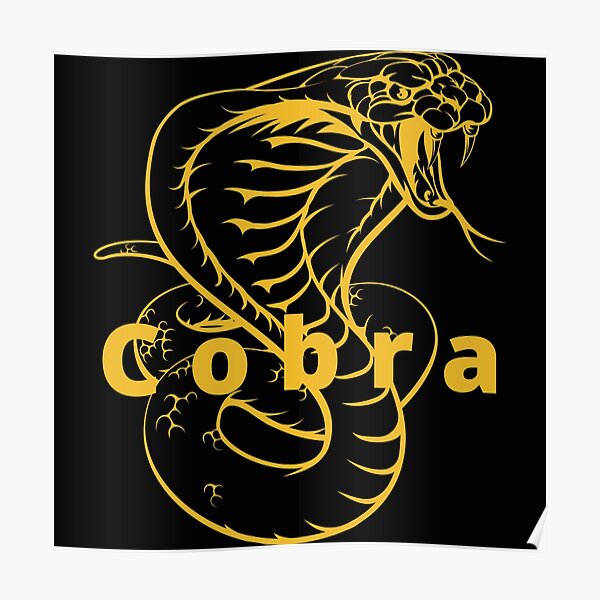 "Golden Cobra" Poster for Sale by DrakeDuck | Redbubble