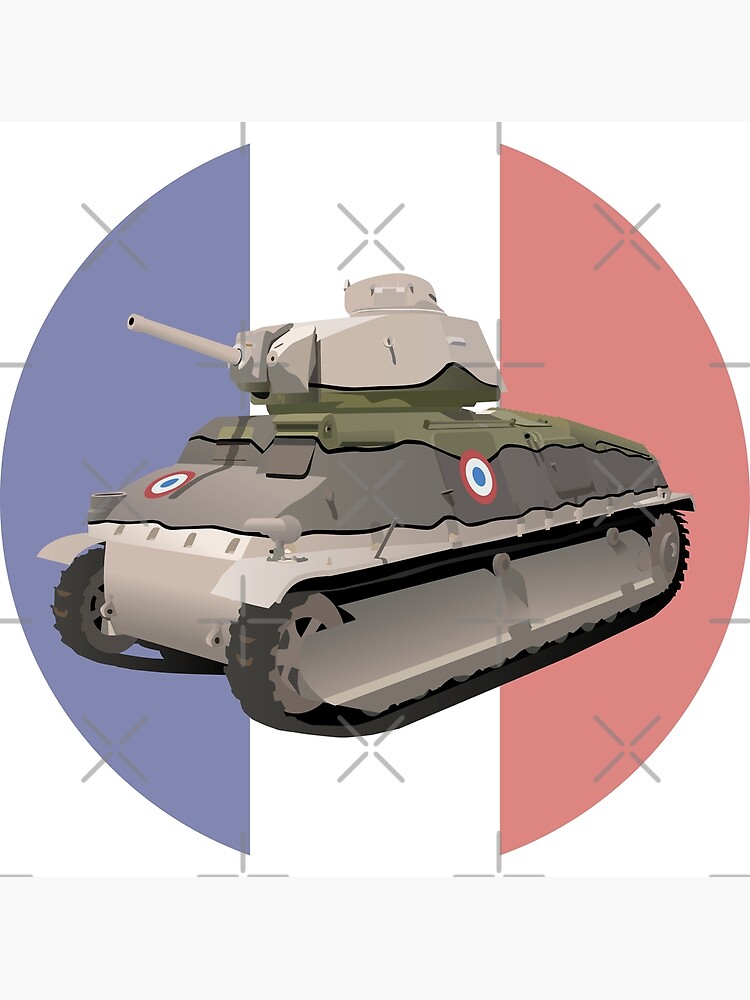"SOMUA S35 WW2 French Tank" Poster for Sale by NorseTech | Redbubble