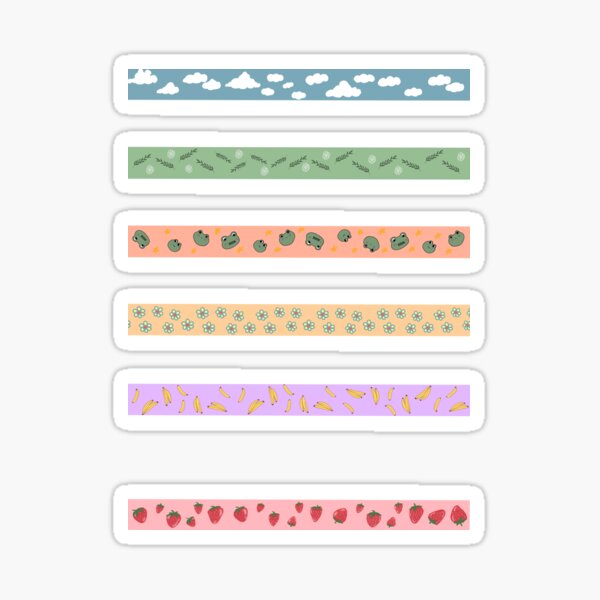 "Cute washi tape pack" Sticker for Sale by sudenur | Redbubble