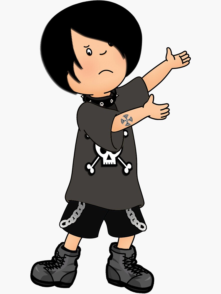 "Emo Caillou " Sticker by whad | Redbubble