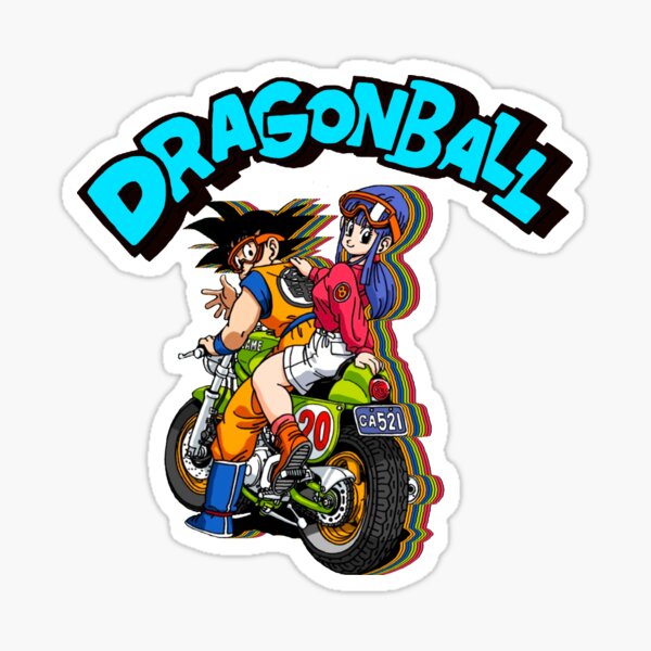 "Dragon Ball Motorcycle 1" Sticker for Sale by Wizardofpizza | Redbubble