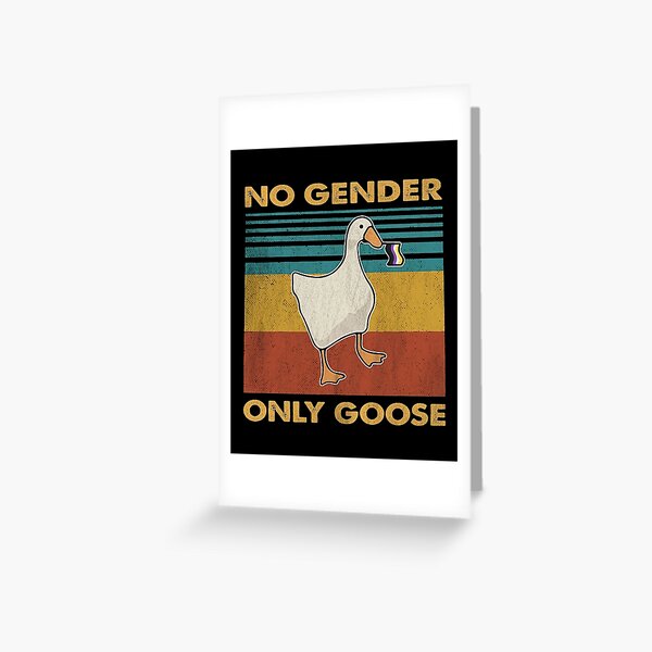 "Duck No Gender Only Goose Shirt Genderqueer And Nonbinary Pride ...