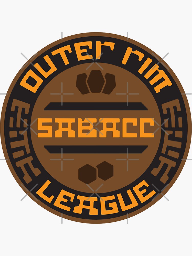 "Outer Rim Sabacc League" Sticker for Sale by DavonRosenbaum | Redbubble