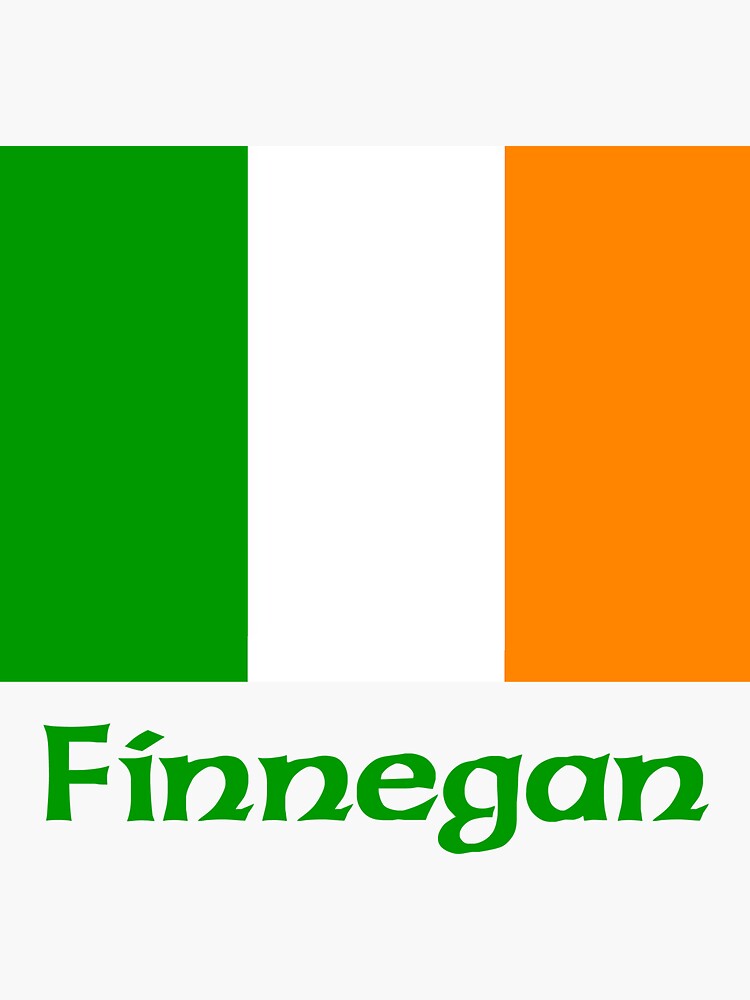 "Finnegan Irish Flag" Sticker by IrishArms | Redbubble