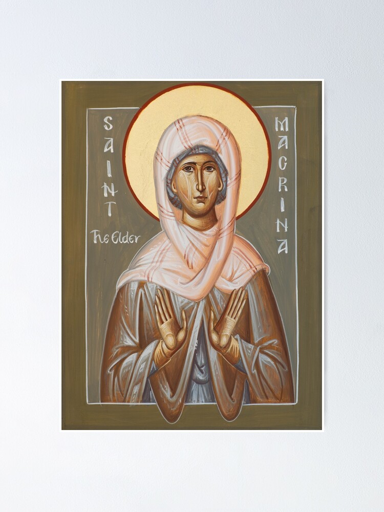 "St Macrina the Elder" Poster for Sale by ikonographics | Redbubble