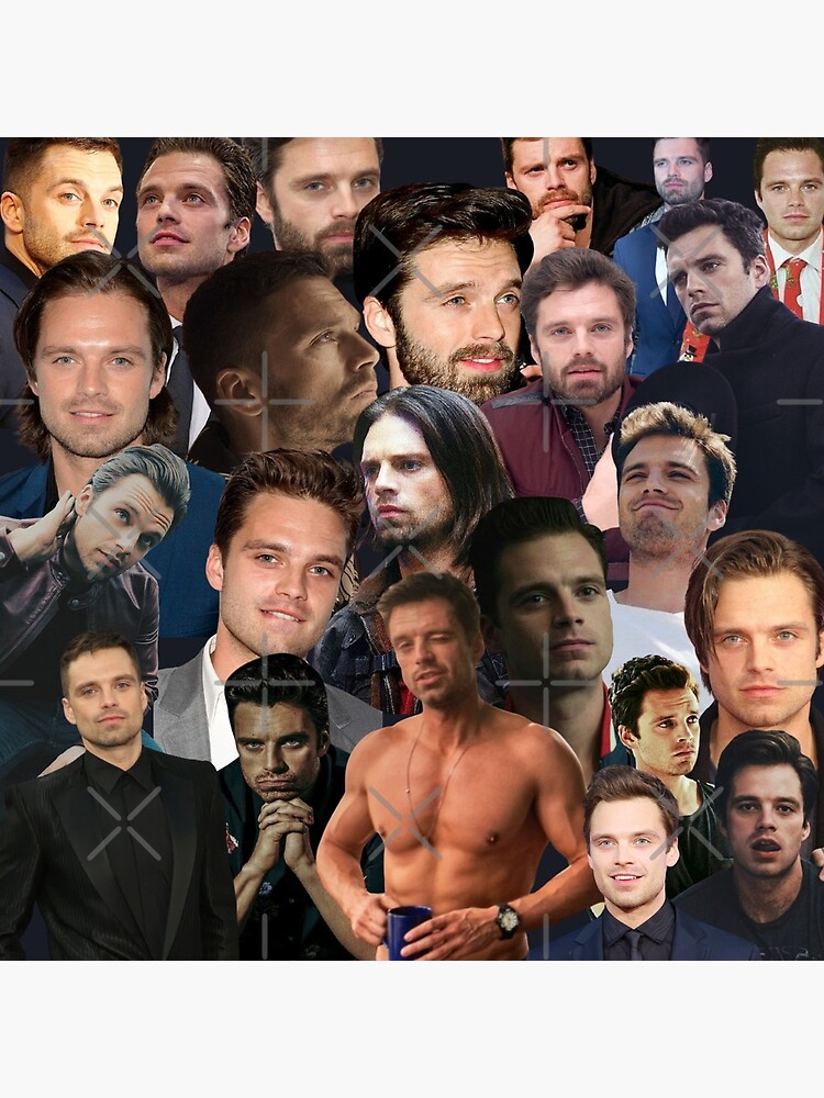 "Sebastian Stan photo collage " Poster for Sale by mahmoudrakha | Redbubble