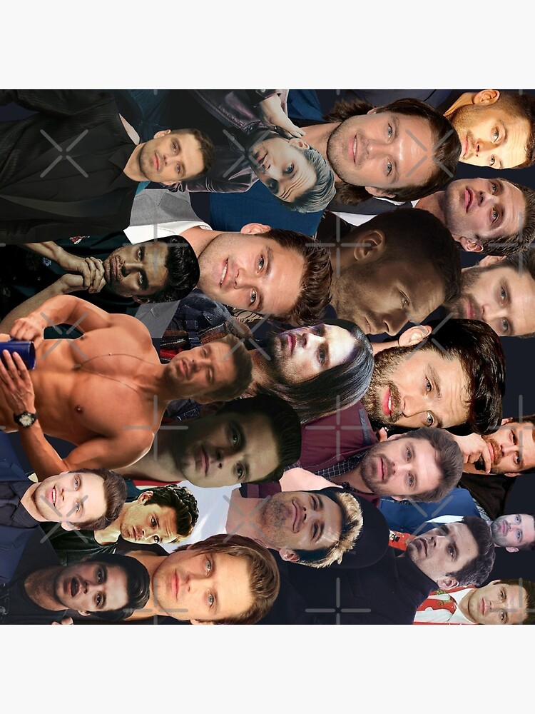 "Sebastian Stan photo collage" Art Print by mahmoudrakha | Redbubble