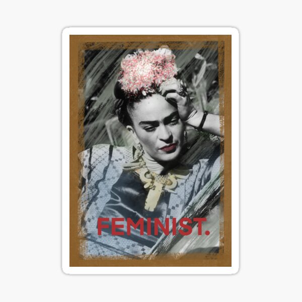 "Frida Kahlo. Icon. Feminist. Goddess." Sticker for Sale by ...