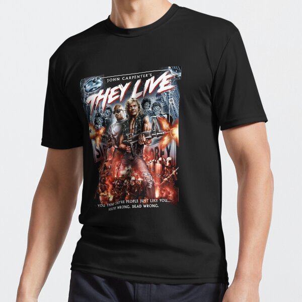 "They Live John Carpenter Obey 80s movie" Active T-Shirt for Sale by ...