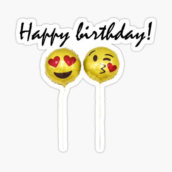 "Happy birthday, dear" Sticker for Sale by BlueHut | Redbubble