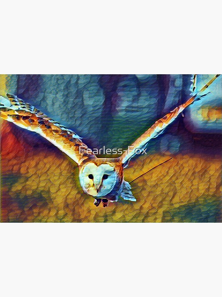 "Owl Glide In Slumber" Sticker for Sale by Fearless-Fox | Redbubble