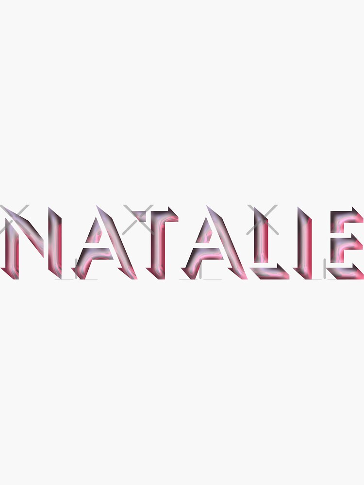 "Natalie" Sticker for Sale by Melmel9 | Redbubble
