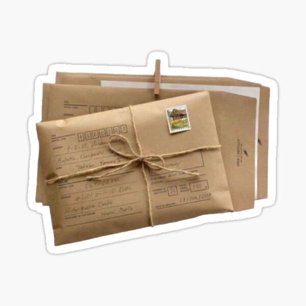 "Vintage envelope " Sticker for Sale by AcademiaAes | Redbubble