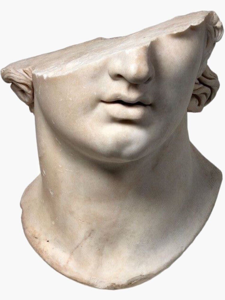 "Broken roman statue" Sticker for Sale by AcademiaAes | Redbubble