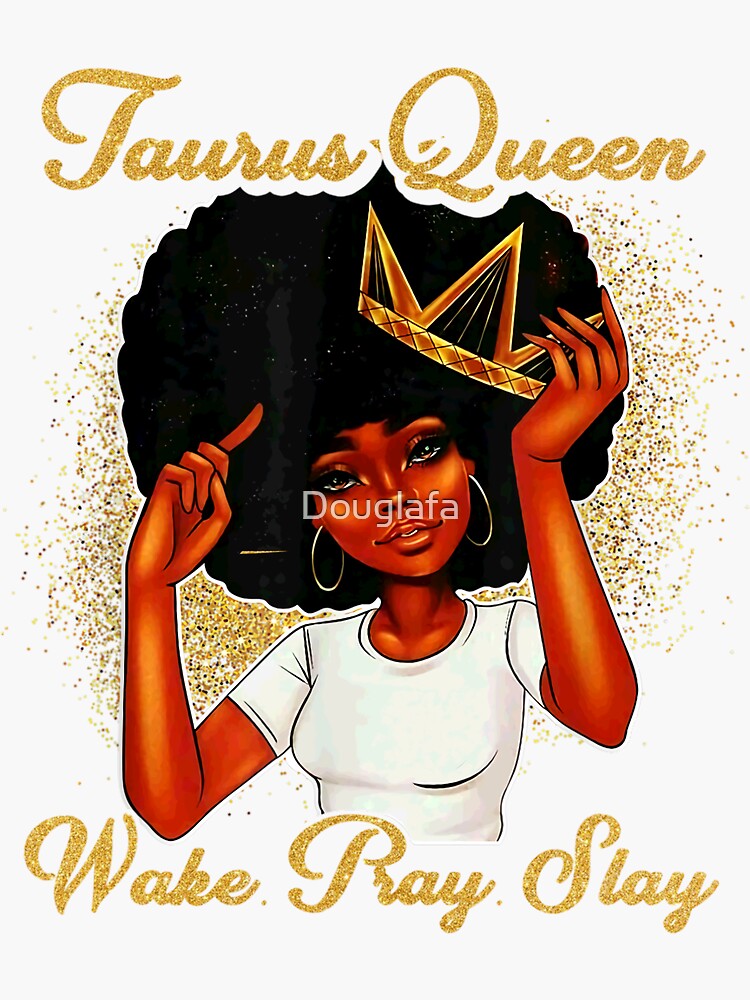 "Taurus Queen Black Girl black history month" Sticker for Sale by ...