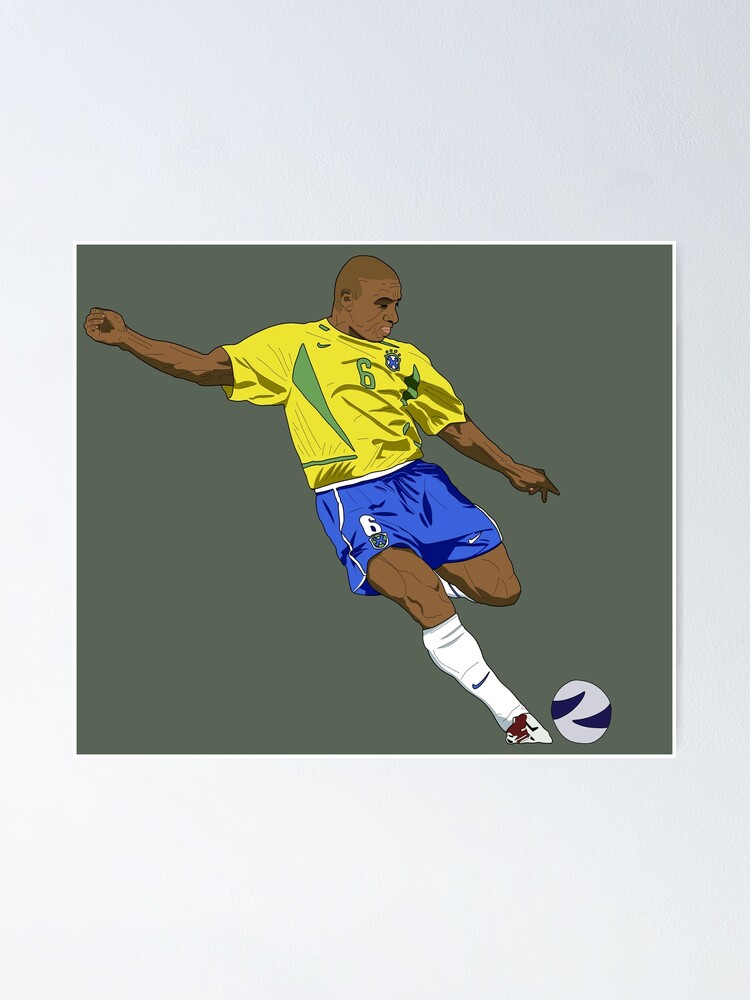 "Roberto Carlos digital art portrait" Poster for Sale by TheSportsDraw ...