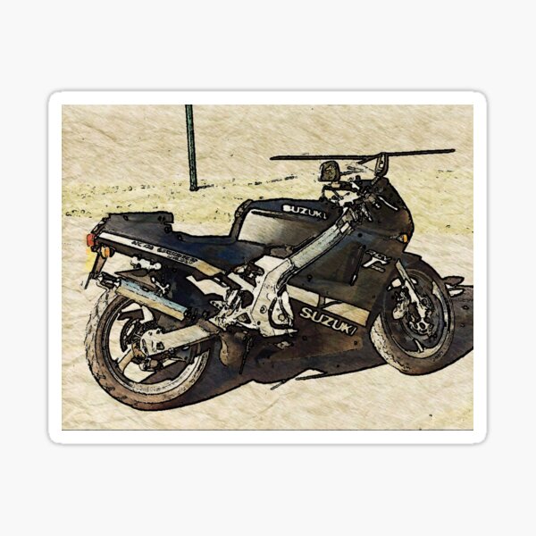 "V twin two stroke" Sticker by DavidWathen | Redbubble