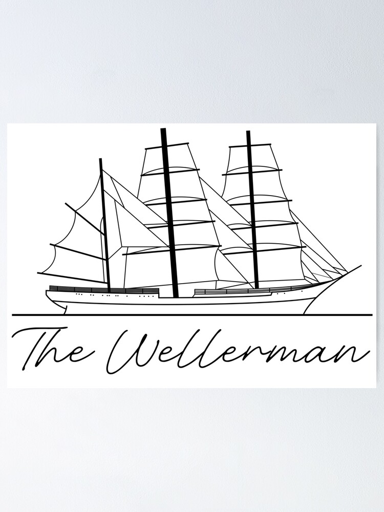 "The Wellerman - clipper - sea shanty - sailingship" Poster for Sale by ...