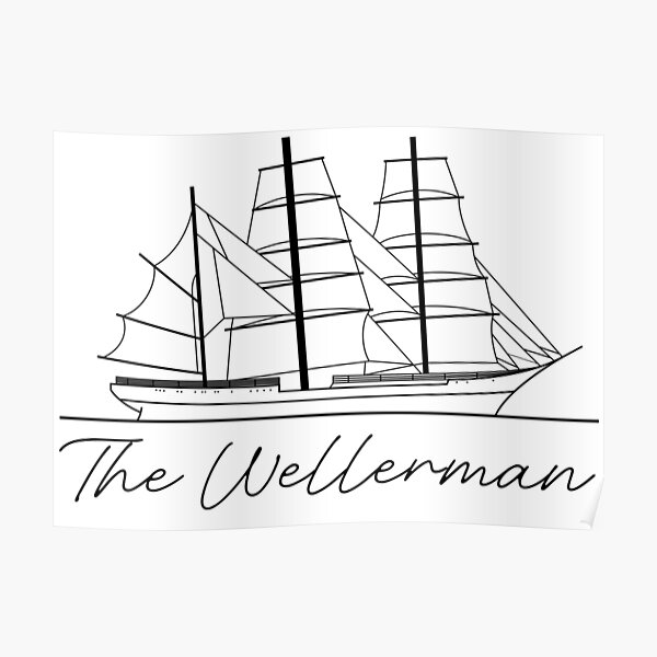 "The Wellerman - clipper - sea shanty - sailingship" Poster for Sale by ...