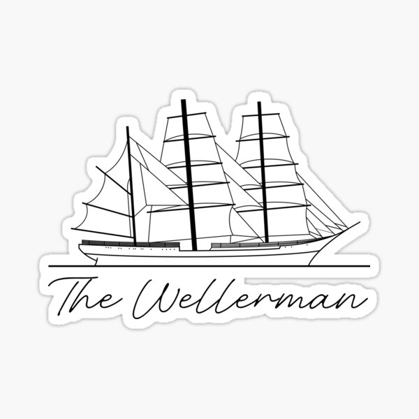 "The Wellerman - clipper - sea shanty - sailingship" Sticker by ...