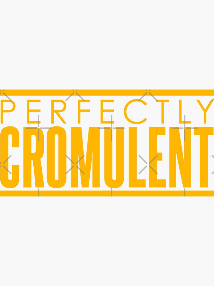 "A Perfectly Cromulent Word" Sticker for Sale by McPod | Redbubble