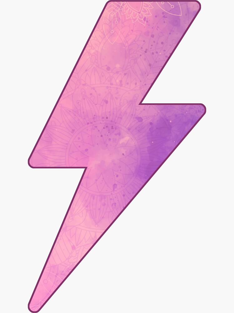 "mandala lightning" Sticker for Sale by Yeti-Design | Redbubble