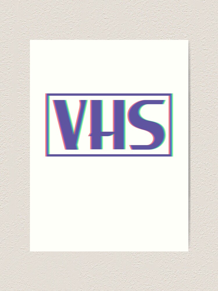 "VHS - Retro VHS Logo" Art Print by njmclean | Redbubble