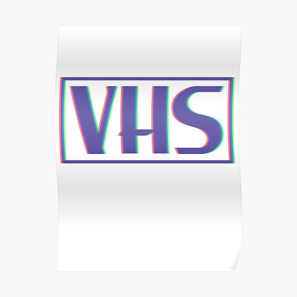 "VHS - Retro VHS Logo" Poster for Sale by njmclean | Redbubble