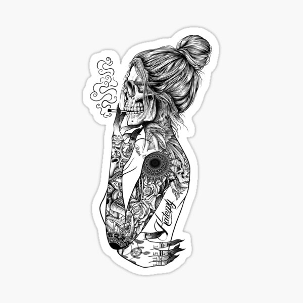"Rebel Girl" Sticker for Sale by orbusdeadsign | Redbubble