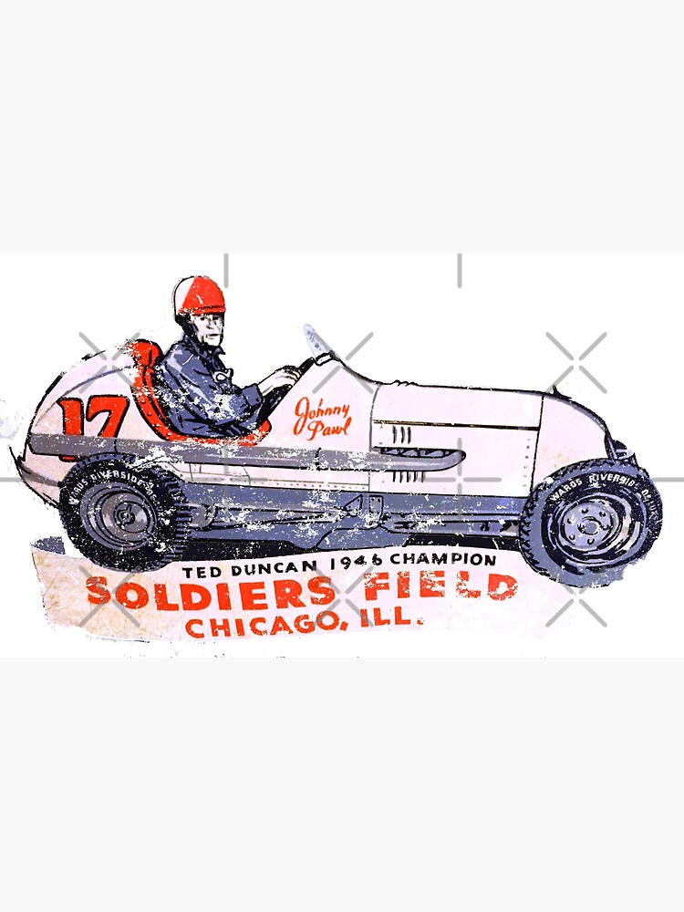 "Soldier Field Racing" Poster by Retrorockit | Redbubble