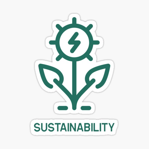 "Simply Sustainability" Sticker by minynature | Redbubble