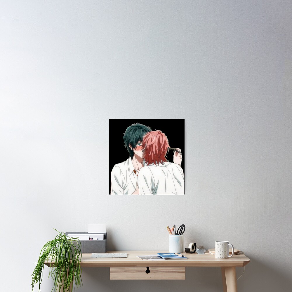 "yuri ayato and yui tamura kissing cute yarichin b club anime" Poster ...