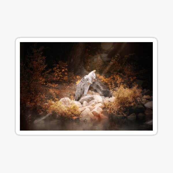 "Wolpertinger albino" Sticker for Sale by IMPosant | Redbubble