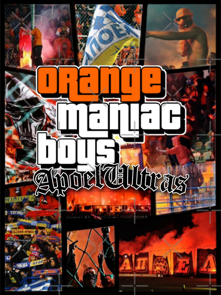 "Orange Maniac Boys" Sticker for Sale by NicosiaChamps26 | Redbubble