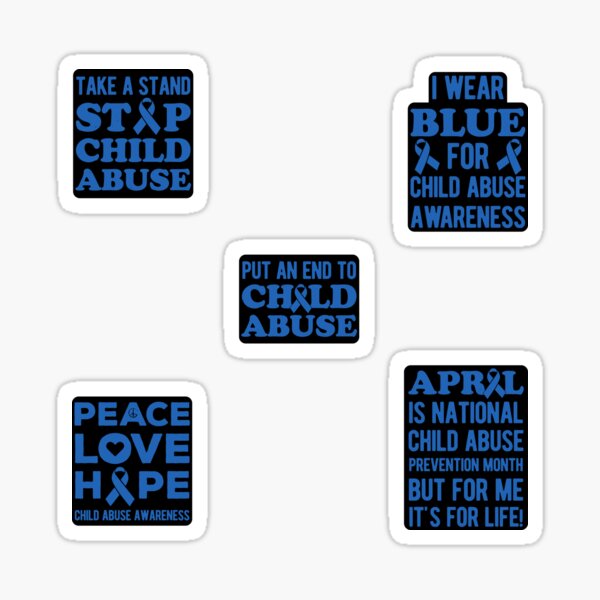 "Pack Child Abuse Prevention Awareness" Sticker for Sale by ...