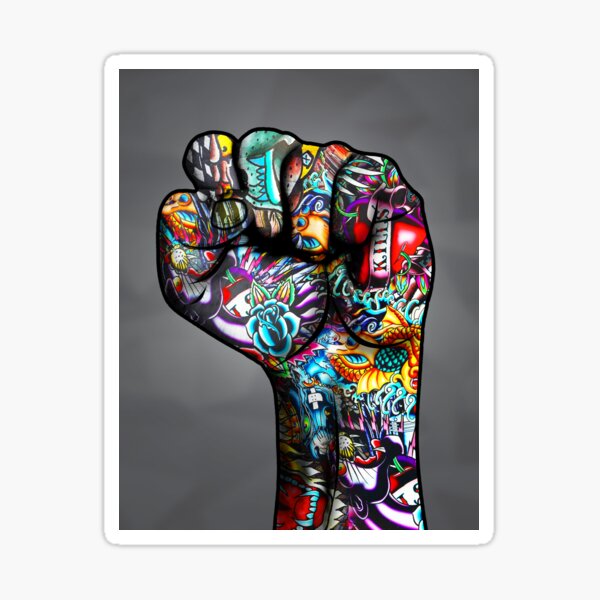 "fist" Sticker for Sale by motiashkar | Redbubble