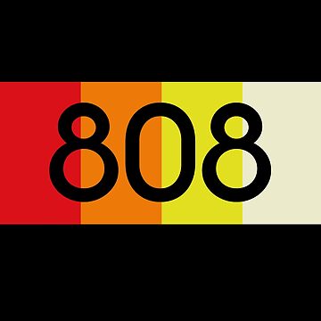 "TR-808 STRIPES & FONT # 5" Sticker by RICK-TURNER | Redbubble