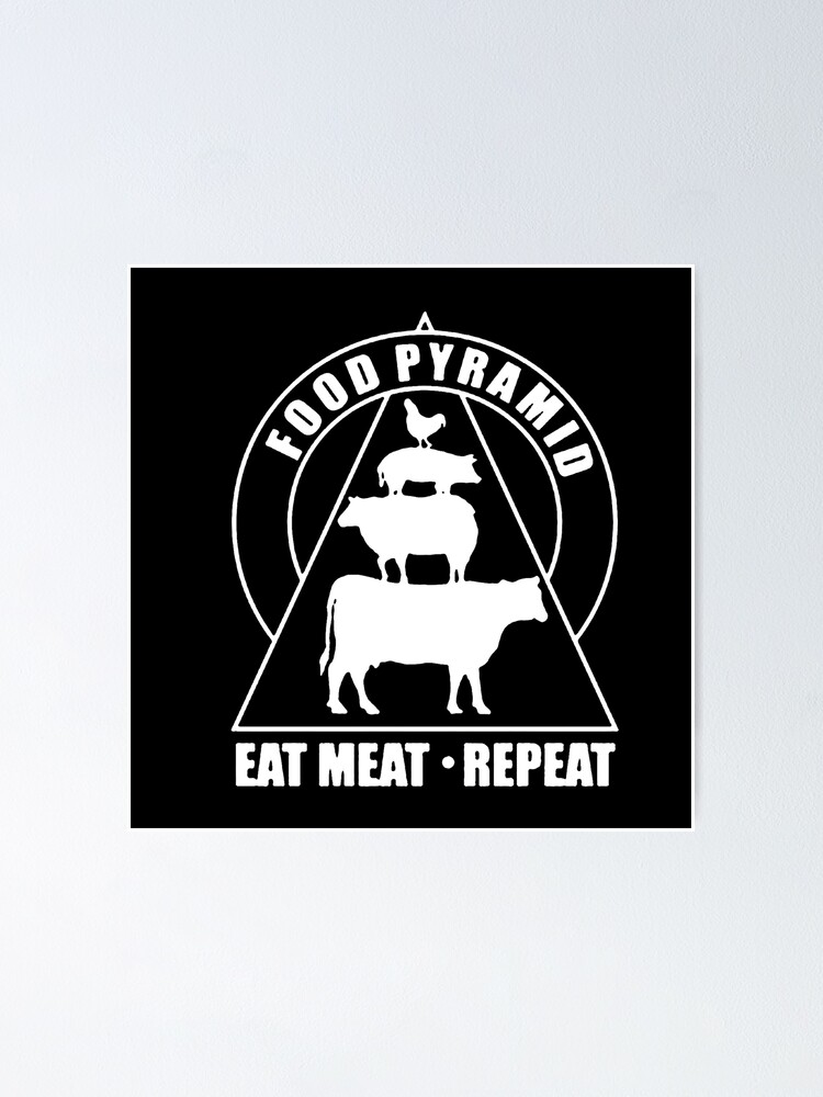 "Eat Meat" Poster for Sale by sayotayo93 | Redbubble