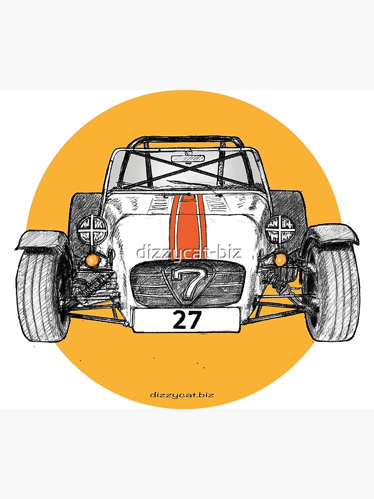 "Caterham racing car - front view on circle" Poster by dizzycat-biz ...