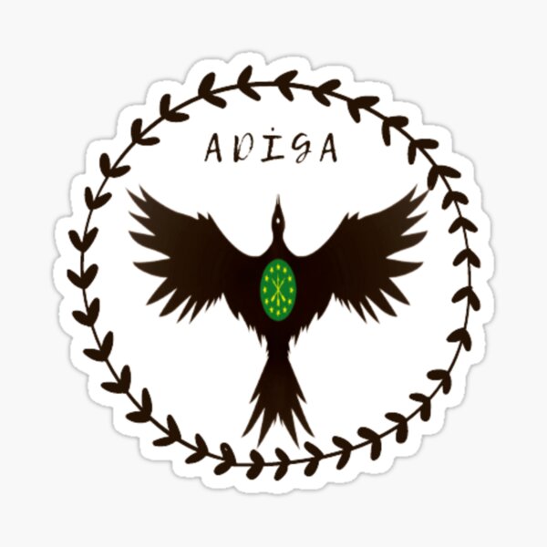 "adiga circassian logo" Sticker for Sale by Elbruz | Redbubble