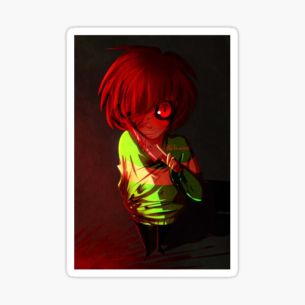"Undertale Chara" Sticker by Glamist | Redbubble
