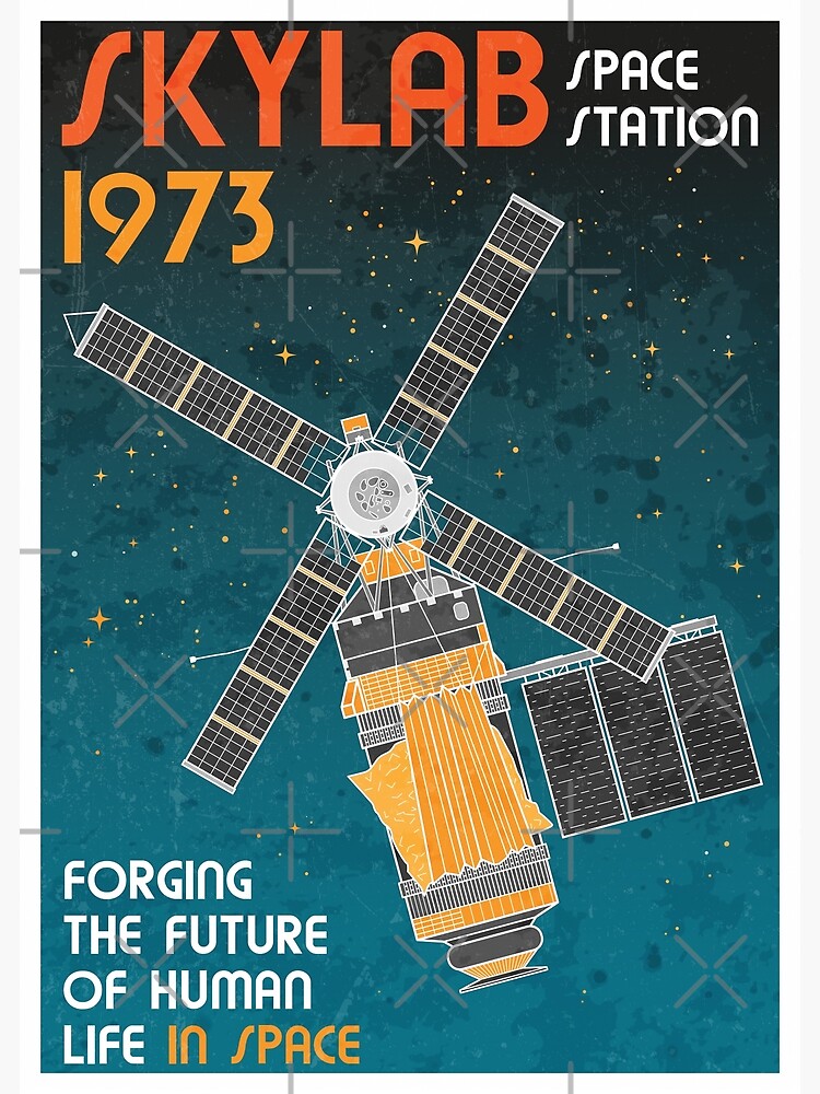 "Skylab Space Station 1973" Poster for Sale by BGALAXY | Redbubble