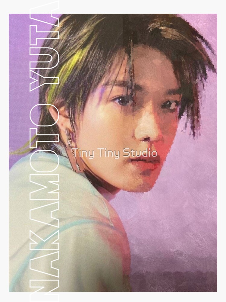 "NAKAMOTO YUTA" Sticker for Sale by osakasuh | Redbubble