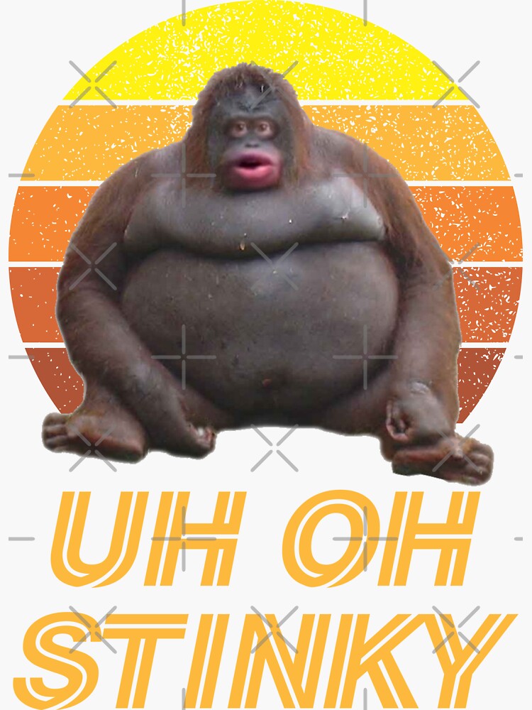 "UH OH STINKY!" Sticker for Sale by zuhailmarck | Redbubble
