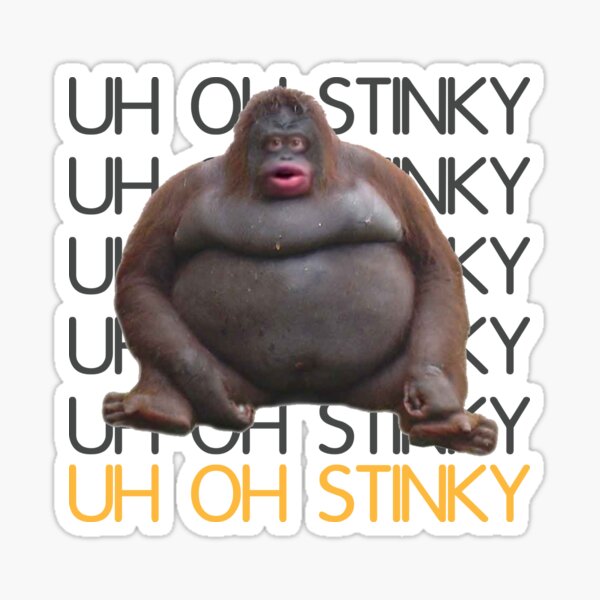 "UH OH STINKY!!" Sticker by zuhailmarck | Redbubble