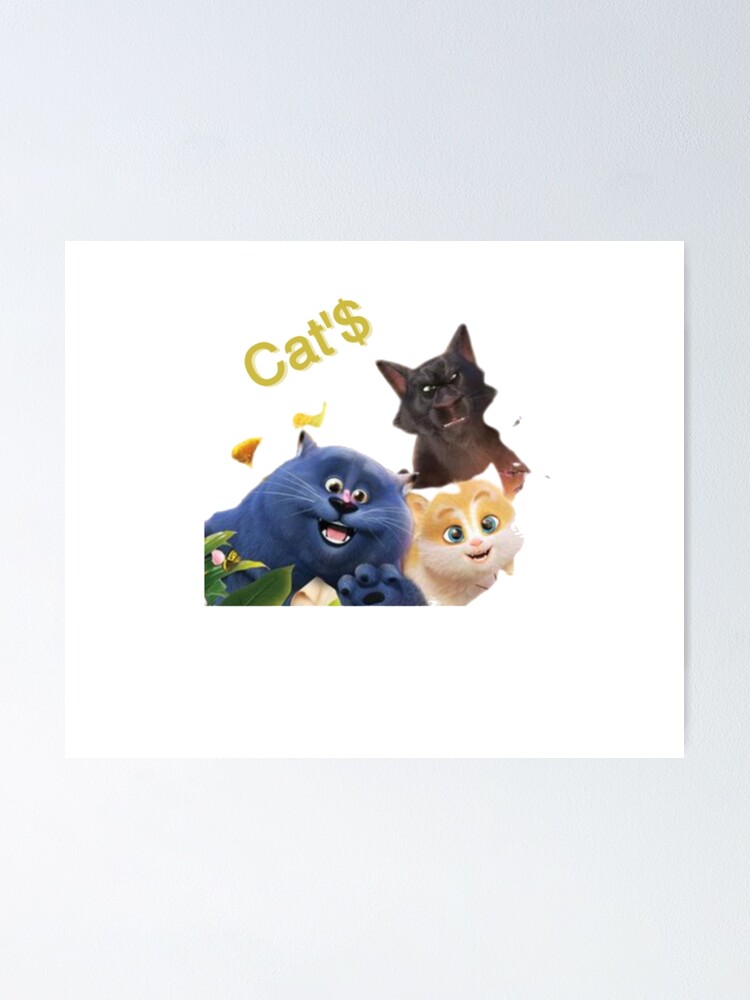 " Kitten cute cat, animated cats drowning 2" Poster for Sale by ...