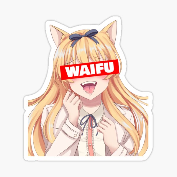 Pegatina «Waifu Japanese Aime Manga Kawaii Fanart Cosplay» de DerNerd ...
