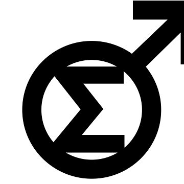 "Sigma Male Symbol" Sticker for Sale by StrokeSlade | Redbubble